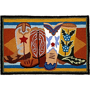 Jellybean Western Boots Accent Rug