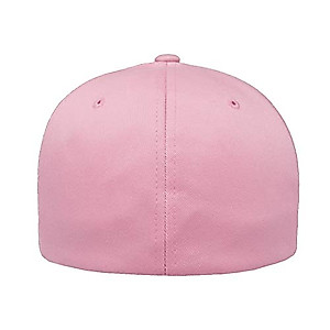 1968 1969 Ford Fairlane Fastback Outline Design Flexfit 6277 Athletic Baseball Fitted Hat Cap Pink L/XL