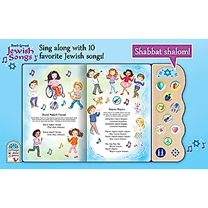 Best-Loved Jewish Songs for Hanukkah, Passover, Shabbat, Rosh Hashanah, Yom Kippur, Sukkot, Purim And More. A Children's Sound Book for Kids