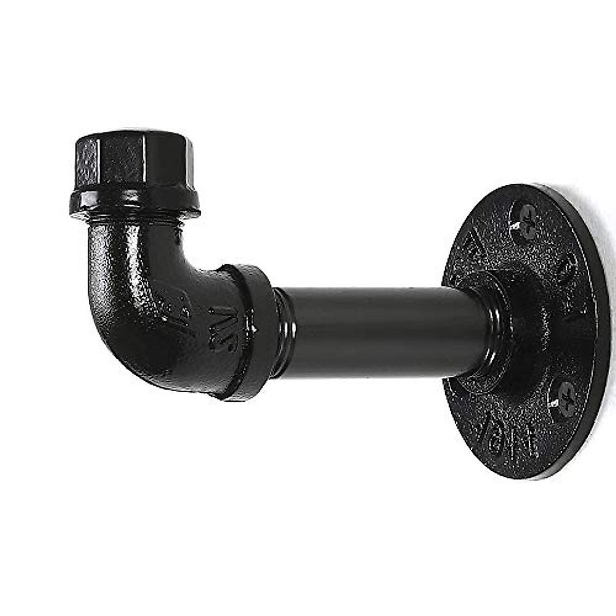 3 Pack Industrial Pipe Towel Hooks, Vintage Wall Mounted Heavy Duty Coat Robe Clothes Hanger for Bathroom Bedroom Farmhouse