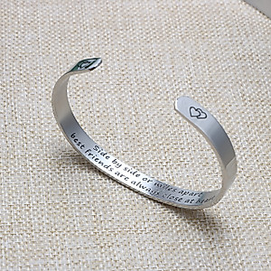 JoycuFF Friendship Bracelets for Women Gifts for Friends BFF Birthday Christmas Graduation Jewelry with Encouragement Saying Best Friends Sisters