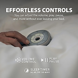 Avantree Slumber - Pillow Speaker for Sleeping, Private Audio with Built-in White Noise, Bluetooth & AUX Support, Volume Control, Sleep Timer, Charge Free for Home Use, Sleep Aids Headphones