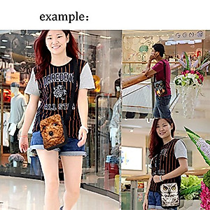 UNICEU Cute Sloth Flower Print Messenger Bag Ultralight Small Portable Women's Outdoor Sport School Bags Purse