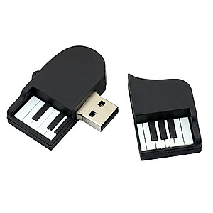 Usbkingdom 16GB USB 2.0 Flash Drive Music Piano Shape Pen Drive Memory Stick Thumb Drive Pendrive Jump Drive Flash Disk Data Storage