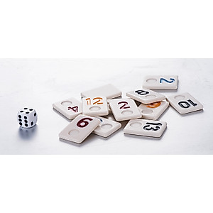 Classic Rummy Tile Game, Rummy Cube Tile Game,106 Rummy Cube Game with Portable Carton, Rummy Tiles Travel Set with 4 Tiles Holders for Family Classic Board Games Rummy Tiles in Paper Box 106 Tiles