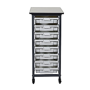 LUXOR MBS-SR-8S Mobile Bin System - Single Row
