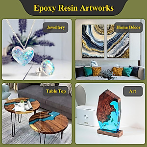 TAKIMO 1 Gallon 3×UV Resistant Resin Kit,No Bubble & Crystal Clear Epoxy Resin for Coating, Casting, Table Top,DIY, Bar Top, River Tables, Resin Art, Wood with High Gloss Finish
