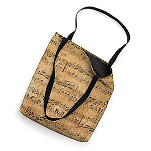 Sheet Music Pattern Musician Instructor Tote Bag