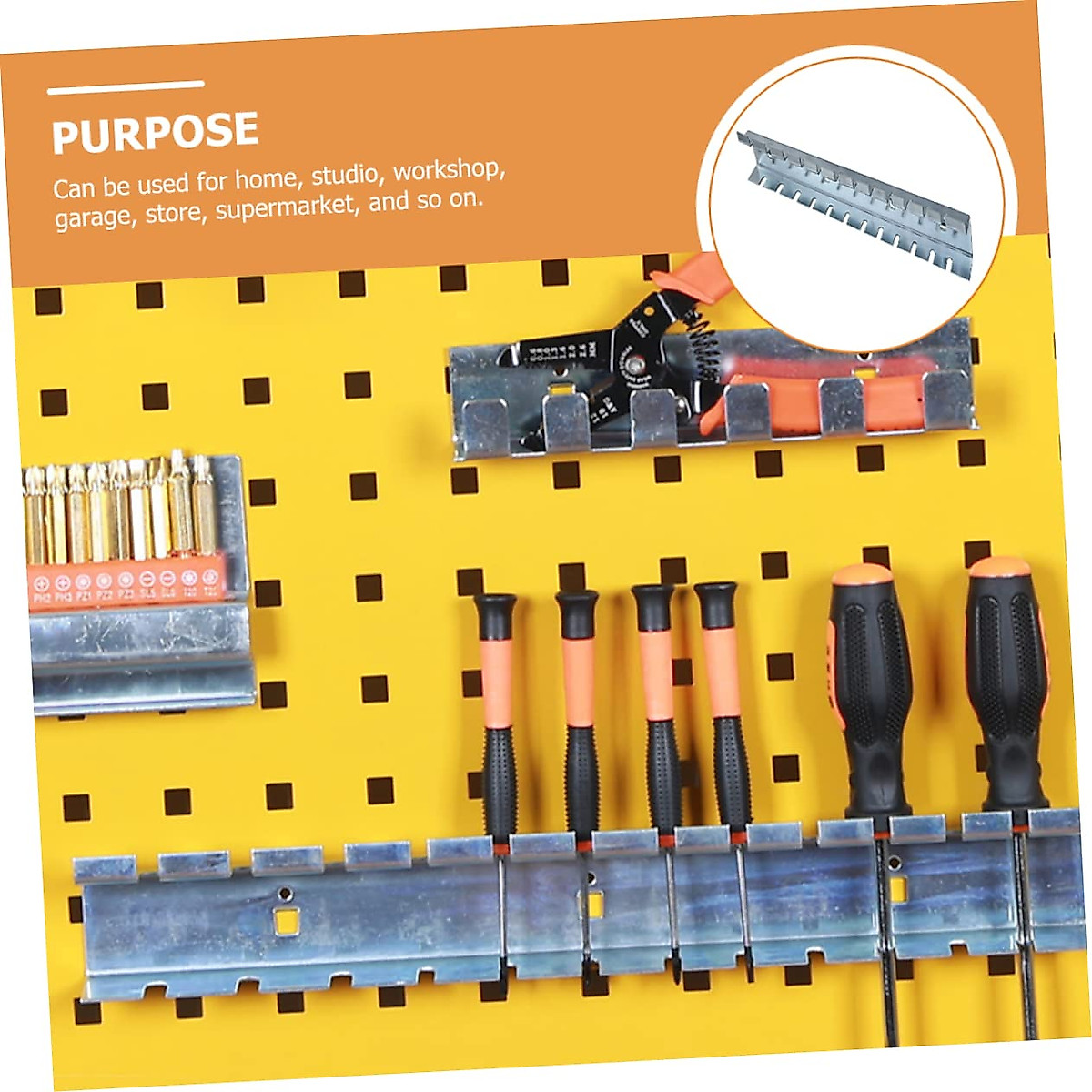 3pcs Pegboard Screwdriver Holder Screwdriver Rack Tool Holder Screwdriver Storage Rack Pegboard Hooks Pliers Organizer Pegboard Screwdriver Organizer Tool Storage Rack