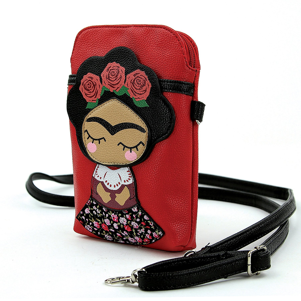 Unibrow Girl Crossbody Pouch in Vinyl