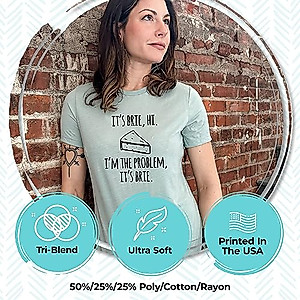 Always Be Yourself Unless You Can Be A Ninja, Cute Women's Screen Printed Crew Neck Tee, Shirts With Sayings, Dusty Blue or Olive (M, Dusty Blue)