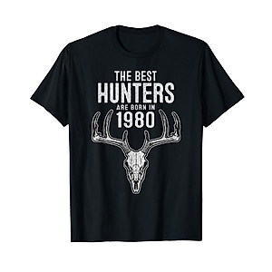 44 Year Old Deer Hunter Hunting 1980 44th Birthday T-Shirt