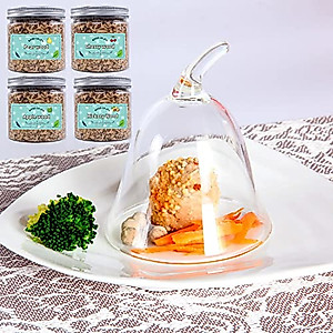 Trfoot Wood Chips for Smoking Gun,Natural Wood Chips for Smoker Grill 4pcs Wood Chips Includes Hickory,Cherry,Apple and Pear About 3.5 oz Each Great for Smoking Beef Pork Chicken Fish and Whisky