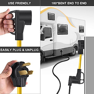 Rophor NEMA 10-30P to 14-50R EV Charger Adapter Cord, 30 AMP Dryer to 50 AMP EV/RV Conversion Adapter, Perfect Use for Level 2 EV Charging