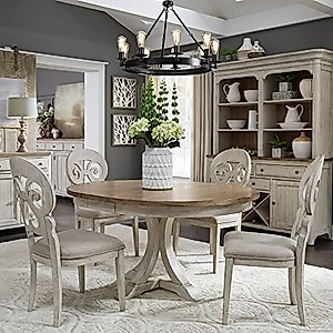 Liberty Furniture INDUSTRIES Farmhouse Reimagined Pedestal Table, W48 x D60 x H30, White