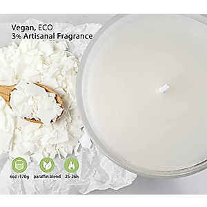 Vanilla Scented Candles for Home Aromatherapy Candle Gifts for Women, Long Lasting Glass Jar Soy Candle Help Relaxing Stress Relief Cool Meditation Healing Calming