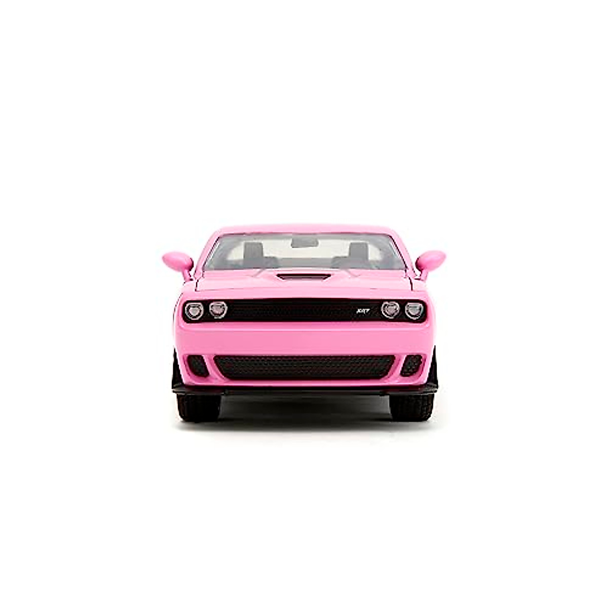 Pink Slips 1:24 2015 Dodge Challenger SRT Hellcat Die-Cast Car, Toys for Kids and Adults(Light Blue/Pink)