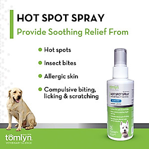 Tomlyn Allercaine Hot Spot Spray for Dogs, 4oz