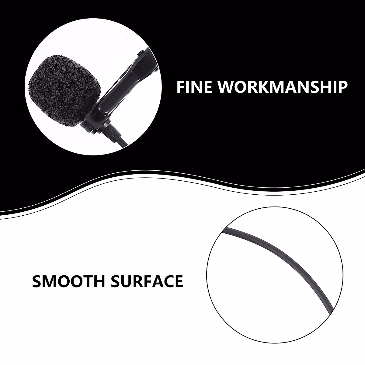 ERINGOGO lavalier Microphone USB mic pro Microphone Phone mic Mini mic Mini Broadcast Mic Clip- on Mic Lapel Mic Condenser Clip on Microphone Professional Mic lav mic TPE Wireless