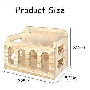 WEWAYKGJ Rabbit Hay Feeder Wooden Hay Rack Guinea Pig Hay Holder Less Wasted Hanging Hay Feeder for Bunny Chinchillas Guinea Pig Small Animal Supplies
