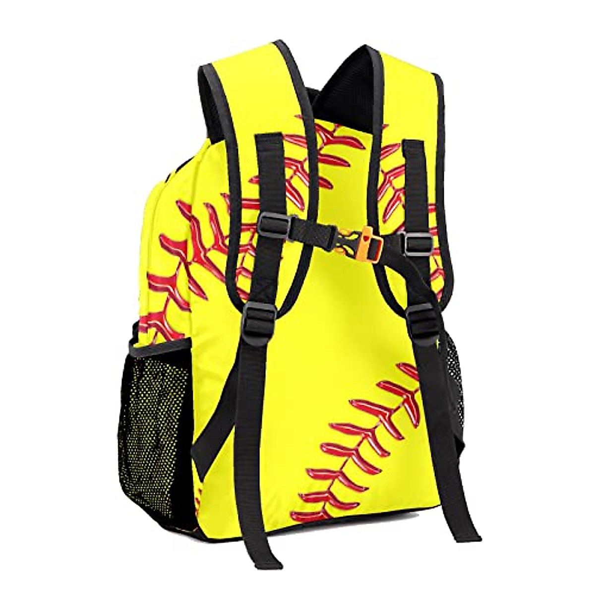 zaaprintblanket Personalized Softball Baseball Number with Text Name Casual Bags Waterproof Backpack for Unisex Adult Gift