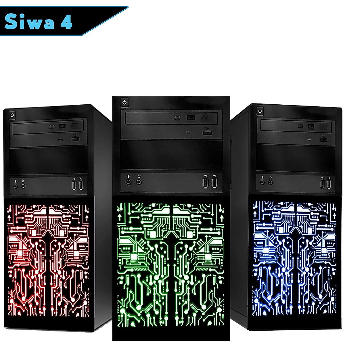 Gaming PC Desktop Intel core i7 3rd Gen 3.4GHz, TechMagnet Siwa with AMD RX-550 4GB DDR5, 16GB RAM, 1TB SSD, HDMI, DVI, VGA, RGB Keyboard, Mouse, Wi-Fi, Windows 10 Professional (Renewed)