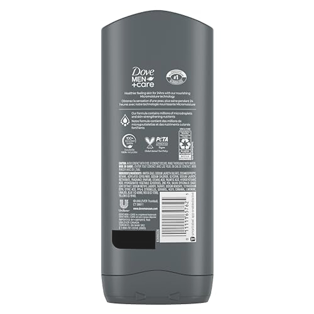 DOVE MEN + CARE Reviving Minerals & Sage Body and Face Wash with 24-Hour Nourishing Micromoisture Technology Body Wash for Men, 13.5 oz
