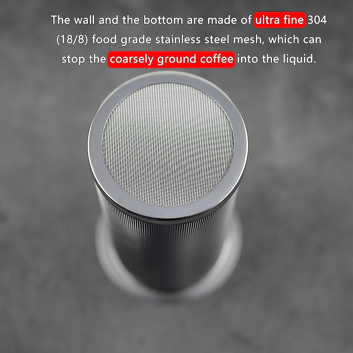 Cold Brew Coffee Filter for 1 Gallon Mason Jars, Made with Stainless Steel, Fine Mesh Filter for Large Batch Cold Brewing, 1 Gallon Mason Jar Filter Crafted to Make Iced Coffee & Tea and Sun