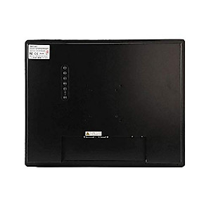 Superlogics 17" LCD Resistive Touch Panel - 1280x1024, 300nits, IP65/NEMA4, Black Powder Coat