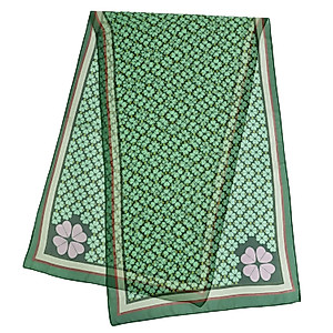 St. Patrick's Day Scarf Shamrock Scarves Shawl Irish Theme Scarfs for Women Holiday Green Clover Print