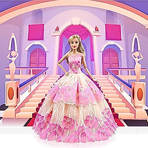 UNICORN ELEMENT 43 Pcs Doll Clothes and Accessories, Include 2 Skirts 2 Fashion Skirts 5 Mini Skirts 2 Swimwears 2 Fashions 10 Shoes 10 Hangers 10 Necklaces for 11.5 Inch Doll(NO Doll)