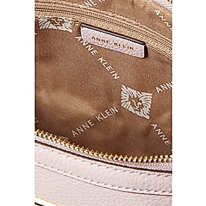 Anne Klein Mini top Handle crosbbody, Petal Pink/Floral HoundstoothScarf