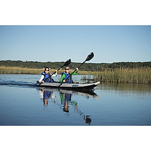Sea Eagle 385FT Fasttrack Inflatable 12'6" 1-3 Person Touring Kayak with Rigid External keel-Smoother Paddling Experience-Light Weight (385FT Fasttrack Pro Kayak)