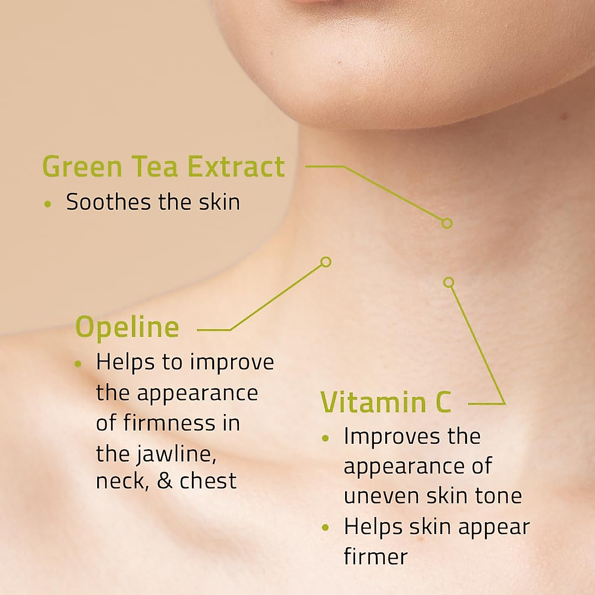 YEOUTH Neck Cream with Vitamin C, Moisturizing Neck Firming Cream for Women and Men, Targeting Decolletage and Double Chin, Cleavage and Chest 2oz