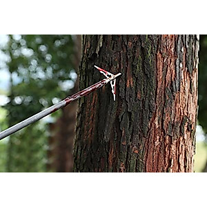 MAXONE 6 Pack Mechanical Broadhead, 2 Blade Broadhead, Hunting Broadhead 100grain, 2" Cutting Archery Broadhead Reusable for Compound Bow Hunting