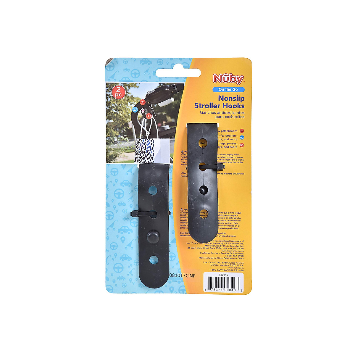 Nuby Stroller Hooks 2 Pack