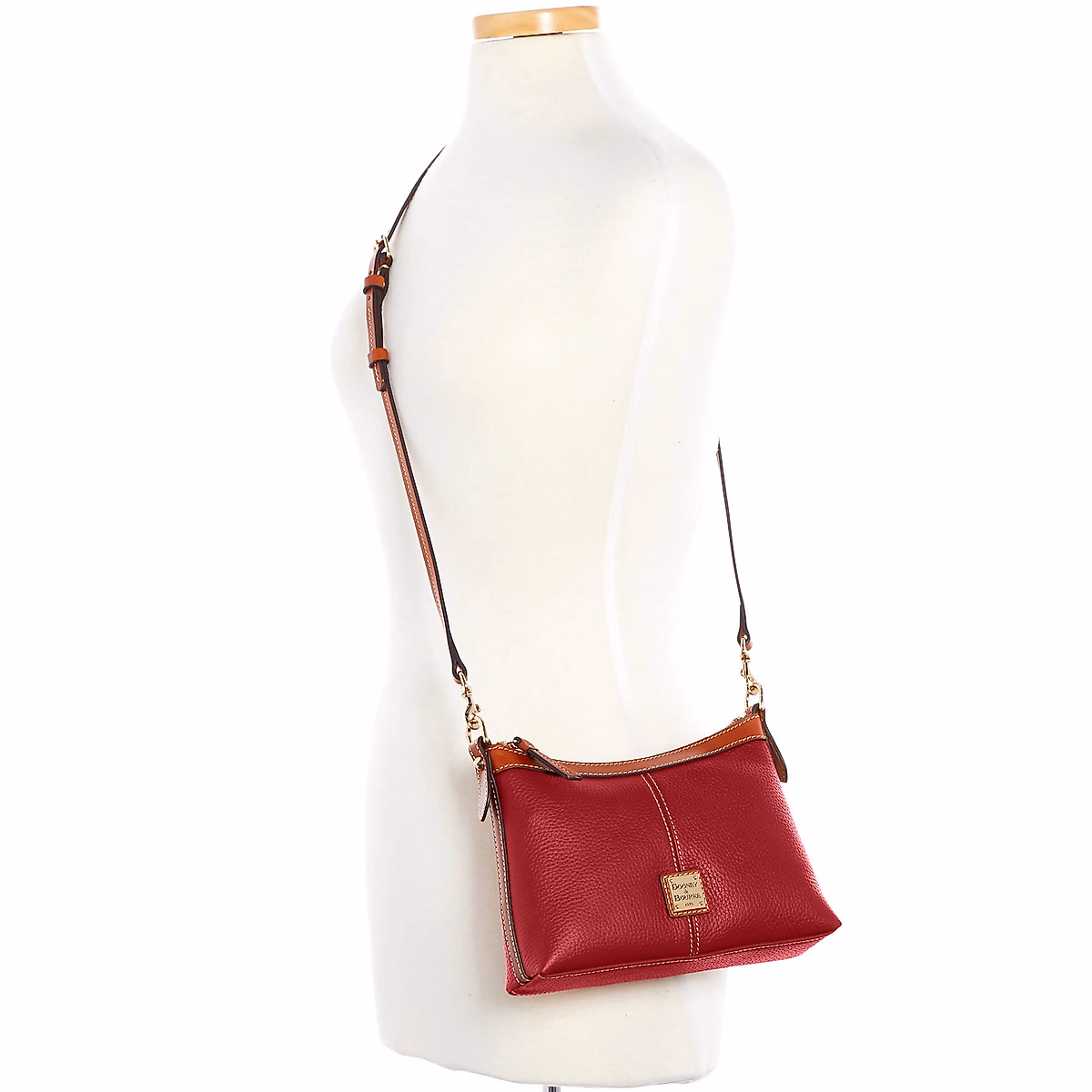 Dooney & Bourke Handbag, Pebble Grain Crossbody Pouch - Wine