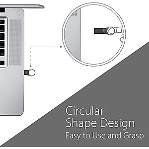 Silicon Power 64GB Jewel J80 USB 3.0 Flash Drive, Titanium (SP064GBUF3J80V1T)