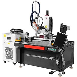 ZAC Platform 1500W Automatic Fiber Laser Welding Machine 220V Manipulator Laser Platform Welder for Metal Stainless Steel Three-axis Automatic Welding External Chiller (DLW-1500-VI)