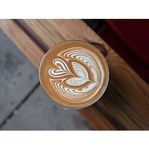 KRUVE IMAGINE Milk Drink Glass, Hand Made, Double-wall, Set of Two (8.5oz/250ml Latte)