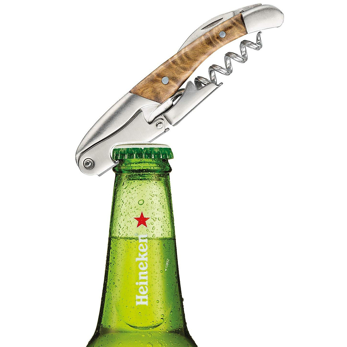 VinOrama Waiters Corkscrew Wine Opener Rosewood Handle 3-in-1 Beer Bottle Opener and Foil Cutter, The Best Choice of Professional Waiters and Bartenders Around the Globe