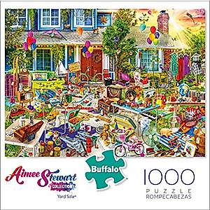 Buffalo Games - Aimee Stewart - Yard Sale - 1000 Piece Jigsaw Puzzle, Multi