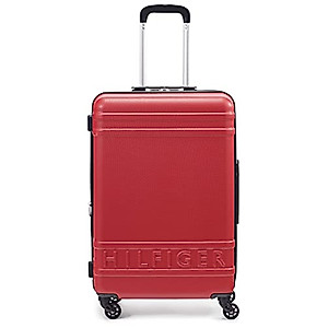 Tommy Hilfiger Lexington Upight Hard Suitcase, Red, 25"