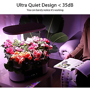 12 Pods Hydroponics Growing System, SXYCMY Indoor Garden Hydroponics Kit with 128 Lamp Beads 24W Full Spectrum Grow Lights in 5 Colors, Up to 16" Adjustable Height for Home Gardening, Auto Timer