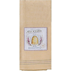 Kay Dee Designs 4 Piece Farmhouse Backyard Bee Keeping Kitchen Bundle, 2 Towels and 2 Grabber Mitts