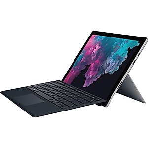 Microsoft Surface Pro 12.3" 2736 x 1824 Touchscreen Tablet PC Laptop Computer Intel Core m3-7Y30 up to 2.6GHz 4GB RAM, 128GB SSD Black Keyboard 1 Year Extended Seller Warranty Windows 10