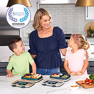 Bentgo® Kids 14” Backpack Set With Kids Prints Lunch Box (Friendly Skies)