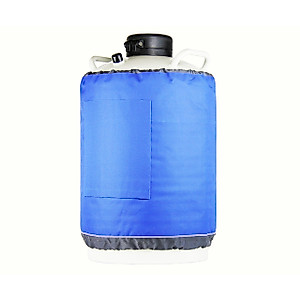 U.S.SOLID 20 L Cryogenic Container Liquid Nitrogen (LN2) Dewar Semen Tank 6 Canisters Carry Bag