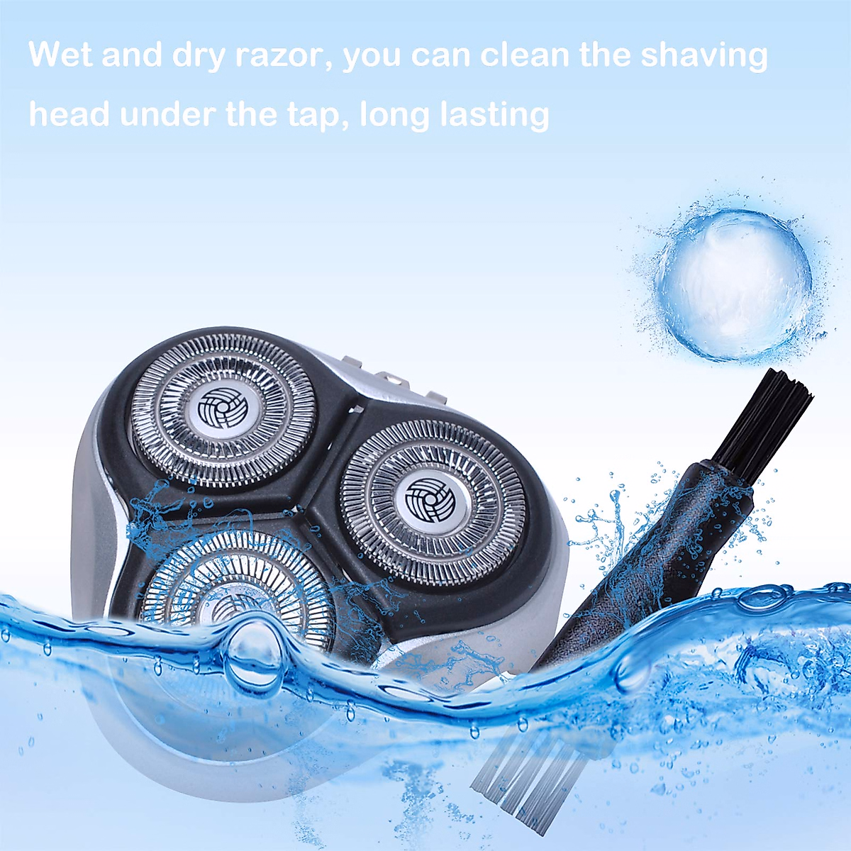SW-S7105 Replacement Shaver Head Blades Compatible with All Sweet-LF Waterproof Electric Razors SW-S7105 SWSBK7105 Wet & Dry Shavers with Clean Brush