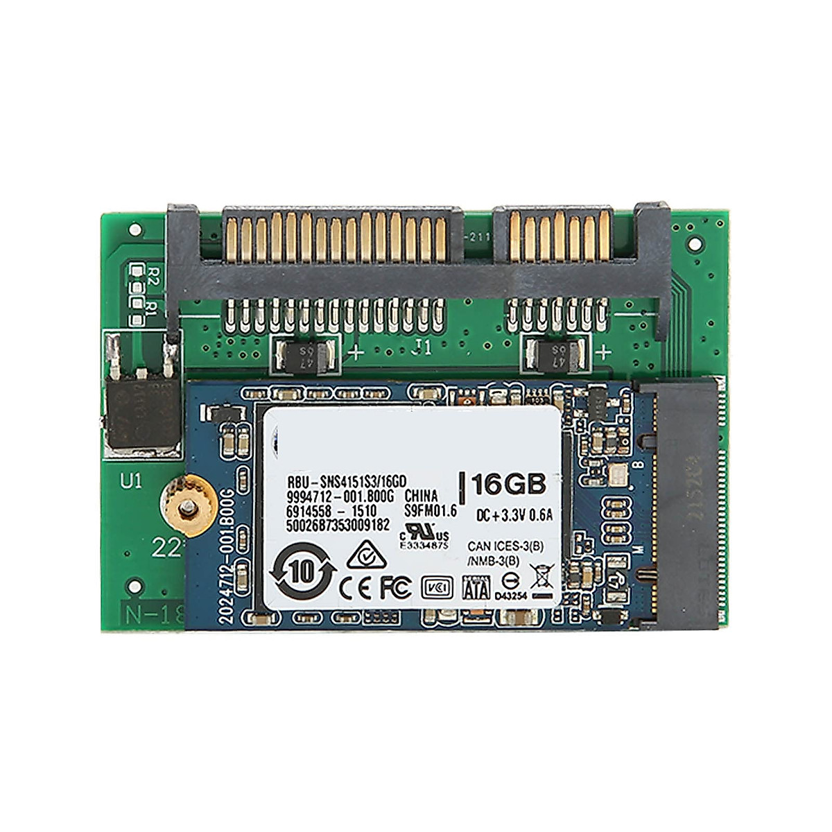 M.2 SSD, Adapter M.2 SSD Large Capacity PCB for Office for Home 16GB